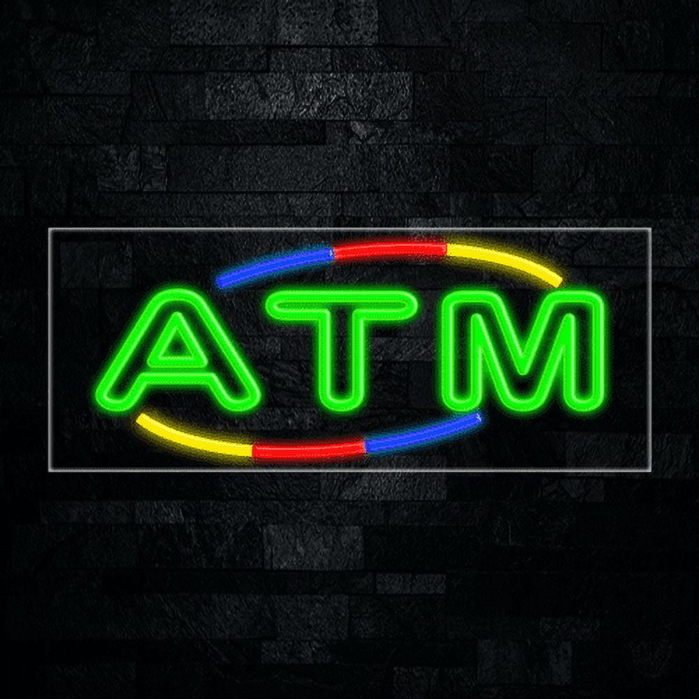 ATM-LED Neon Sign 30"L x 12"H #30731 - Walmart.com