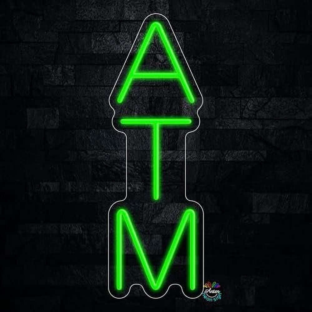 ATM LED Neon Sign 8"L x 24"H #32029 - Walmart.com