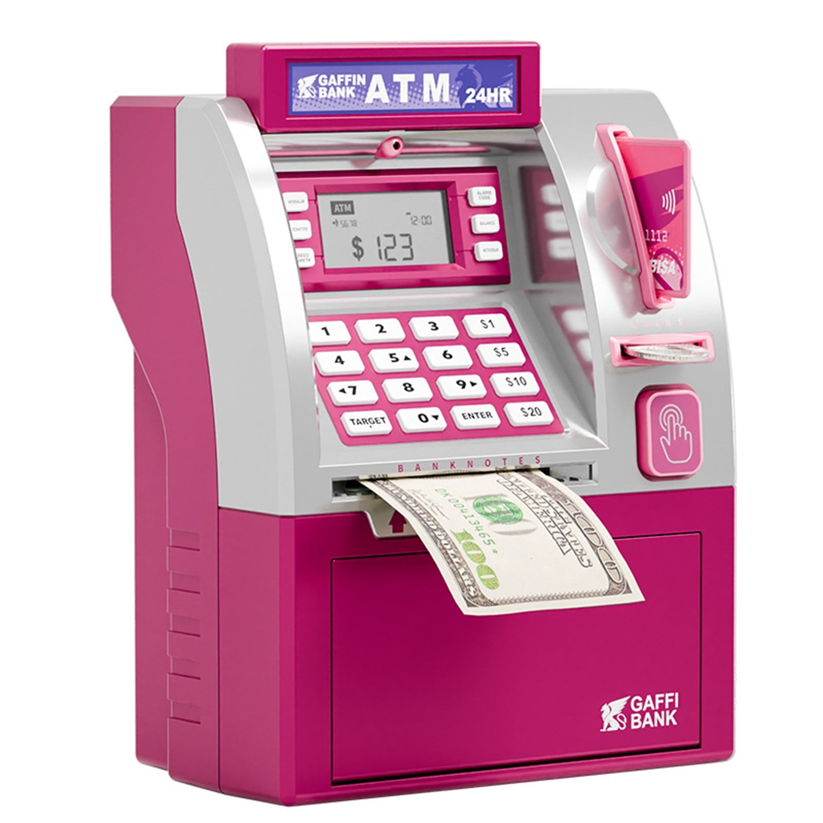 ATM Machine With Smart Card Counting Large Password Bank Owl Bank ...