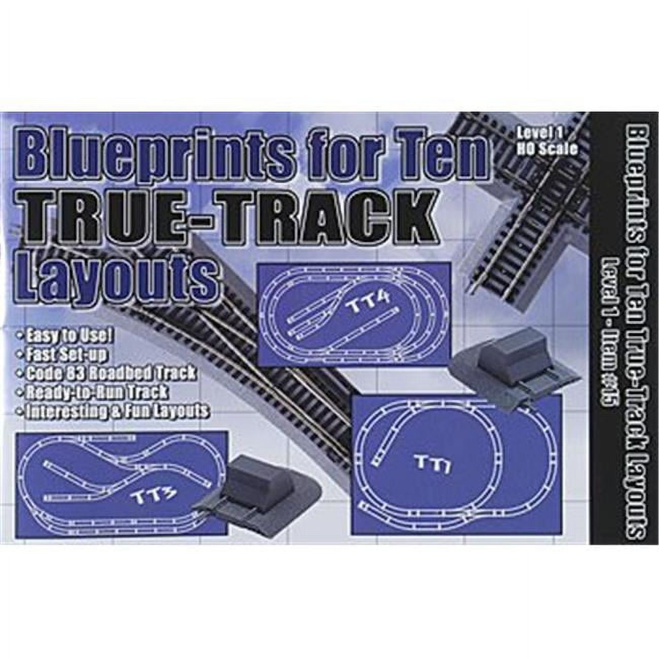 Atlas Model 15 HO Blueprints for 10 True-Track Layouts ATL15 - Walmart.com