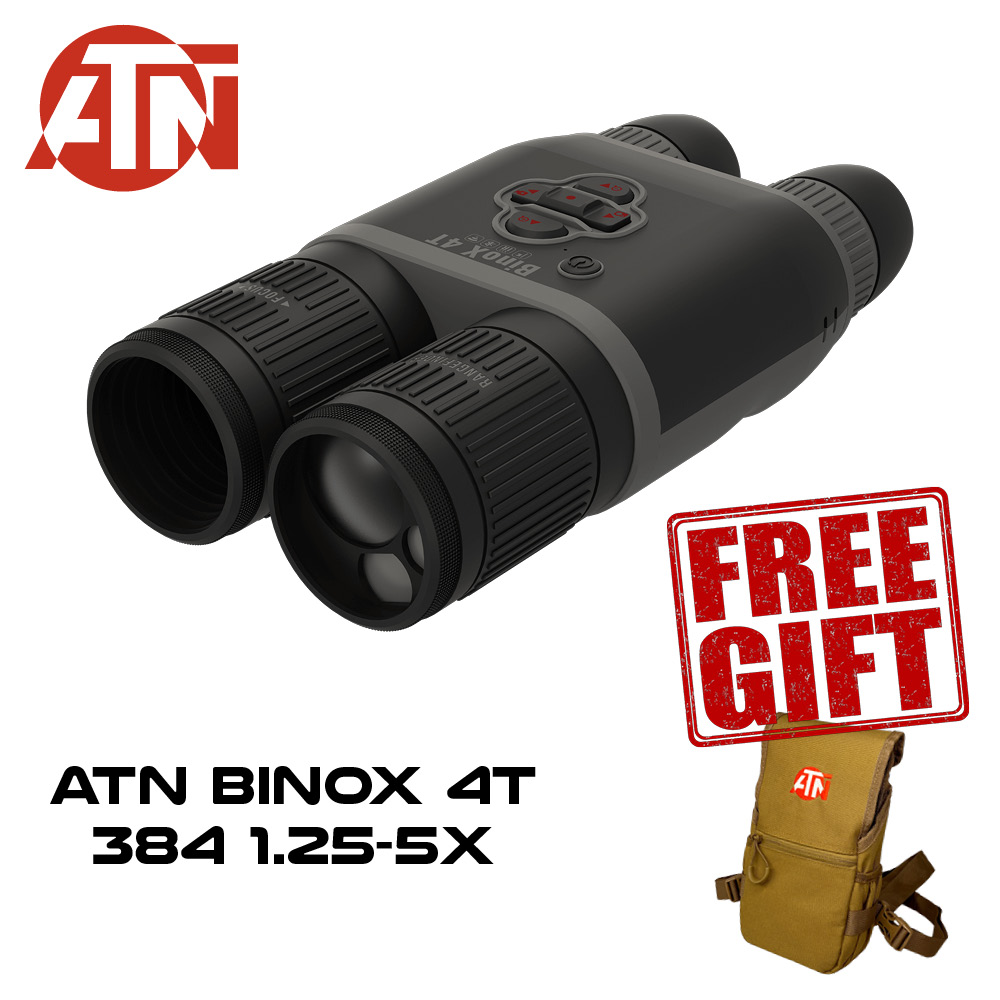 ATN BinoX 4T Thermal Smart Gen4 Binoculars 384x288, 1.25-5x FREE ...