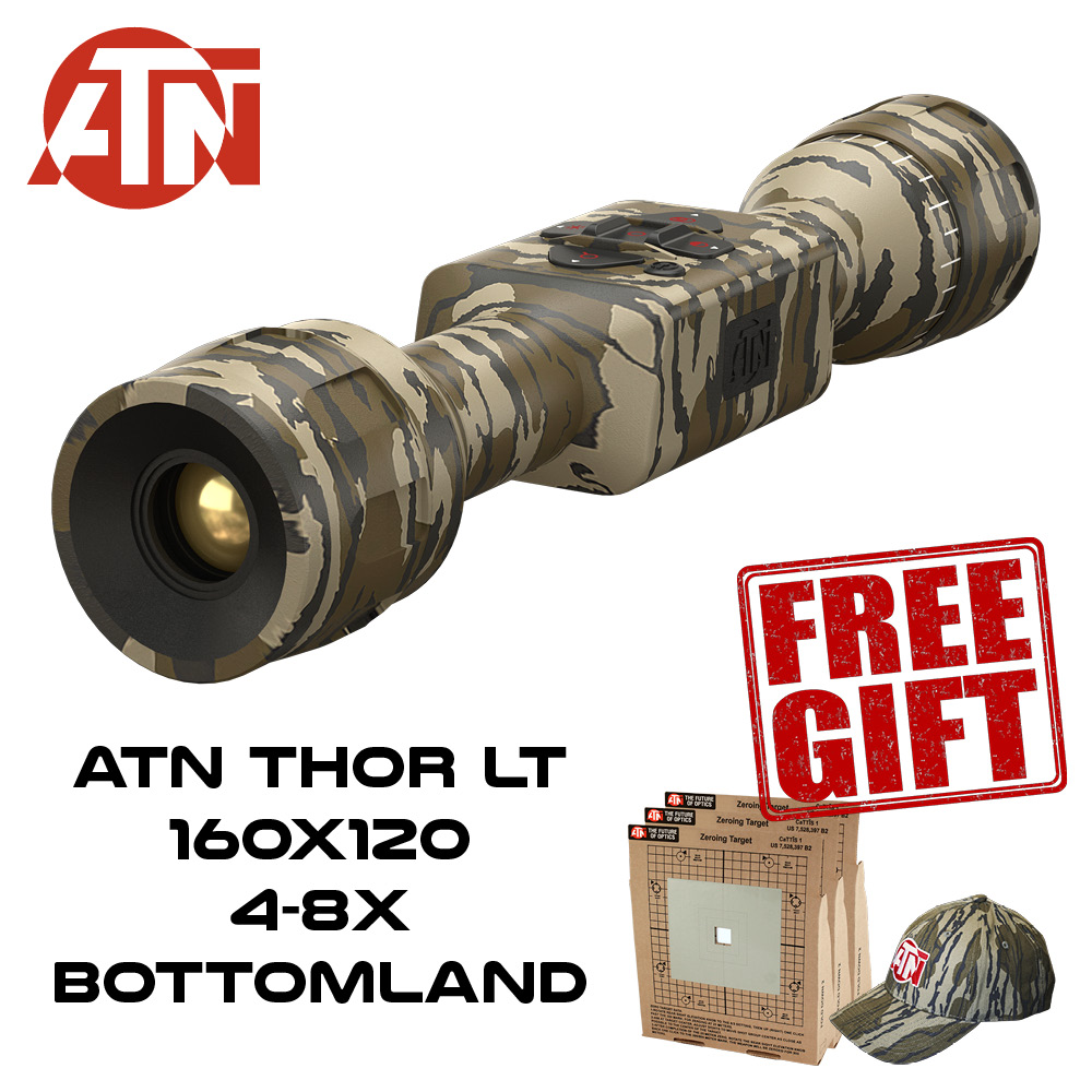 ATN Thor-LT Thermal Riflescope, 4-8x50mm, 30mm Tube, Mossy Oak ...