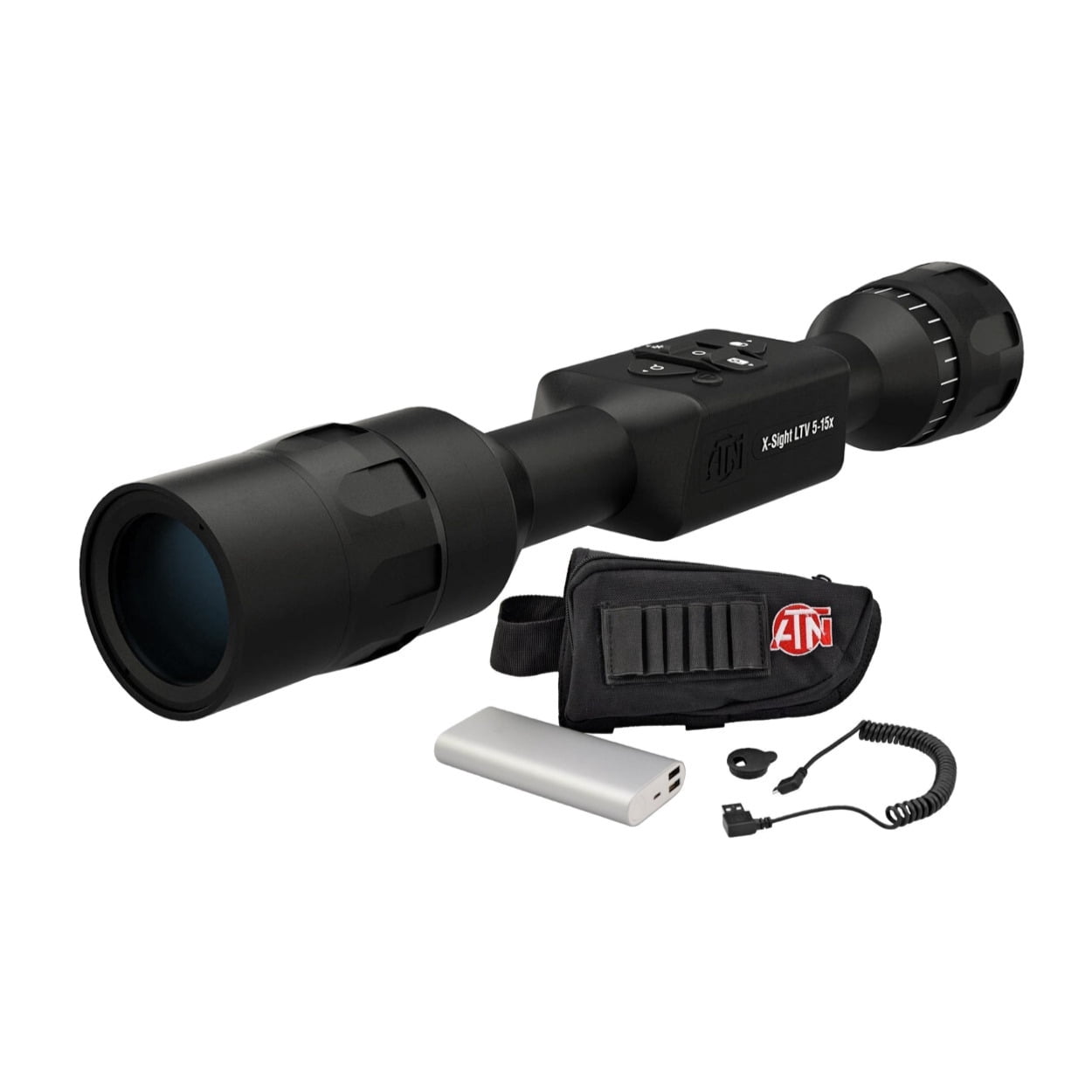ATN X-Sight LTV 5-15x Day/Night Hunting Rifle Scope with 20,000 mAh ...