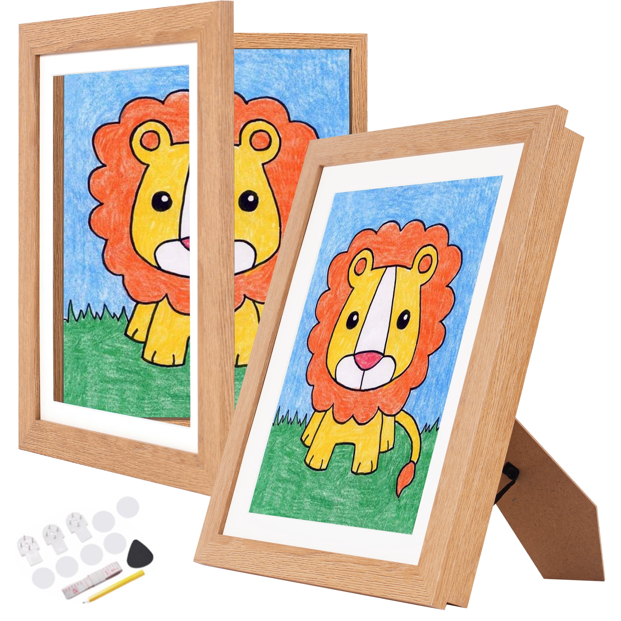 "ATOBART Kids' Art Frames, 8.5x11"" Front-Open, Durable Acrylic/MDF ...