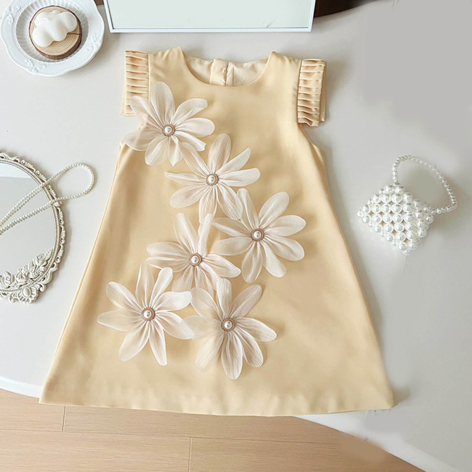 ATOGUTA 1-12 Years Dresses for Kids A-Line Twirly Skater Dresses ...