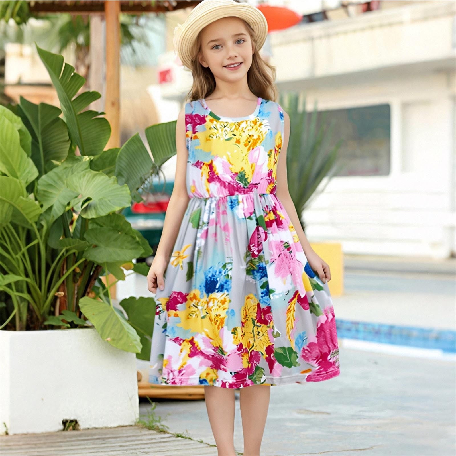 ATOGUTA 2-11 Years Princess Dresses for Girls A-Line Twirly Skater ...