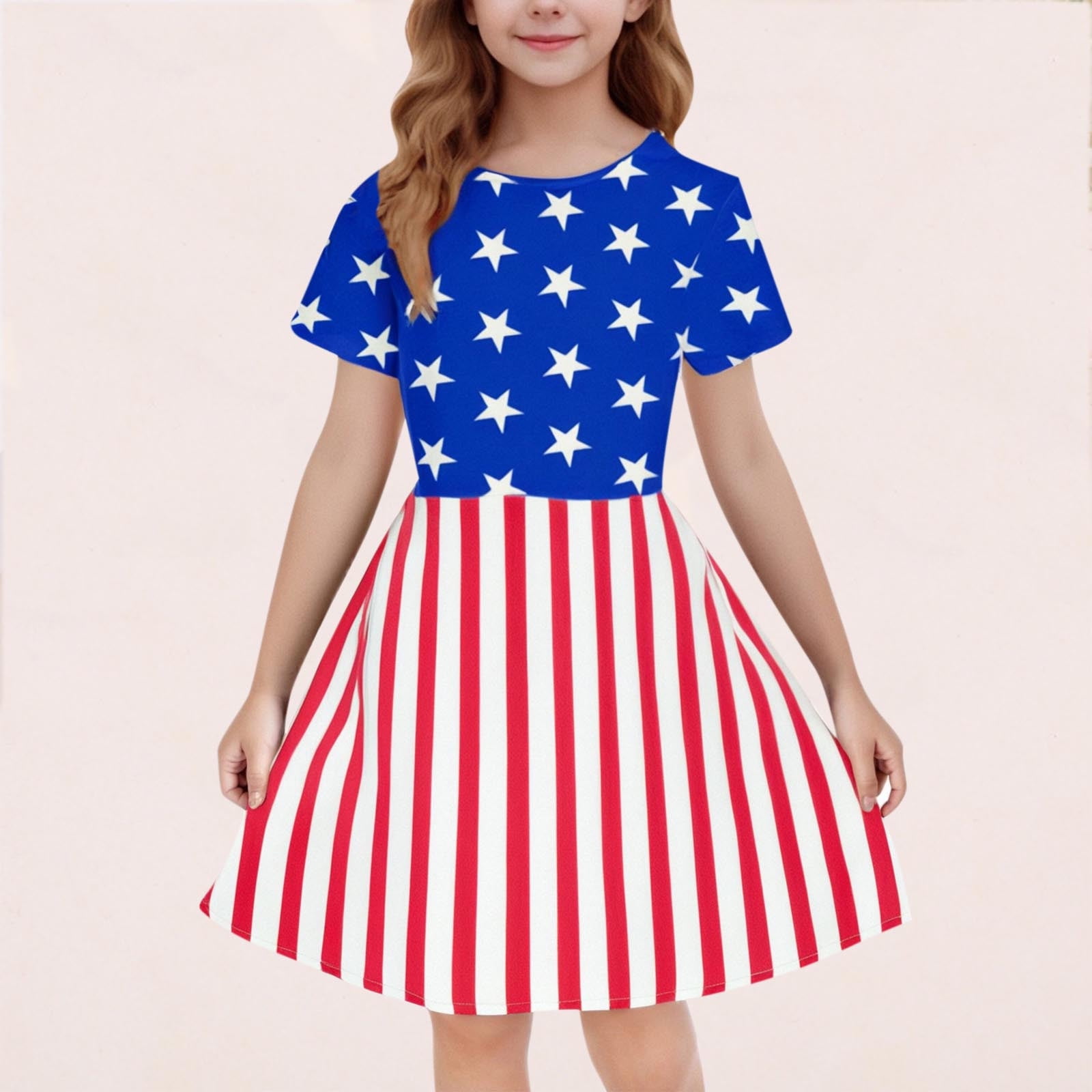 ATOGUTA 2-9 Years 4Th Of July Girls Dress Independence Day Dresses ...