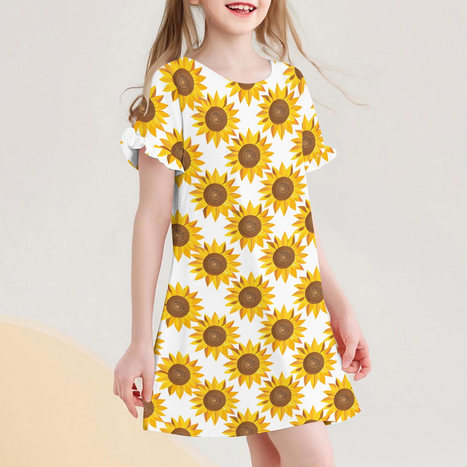 ATOGUTA 3-12 Years Girls Nightgown Princess Night Dress Pajamas ...