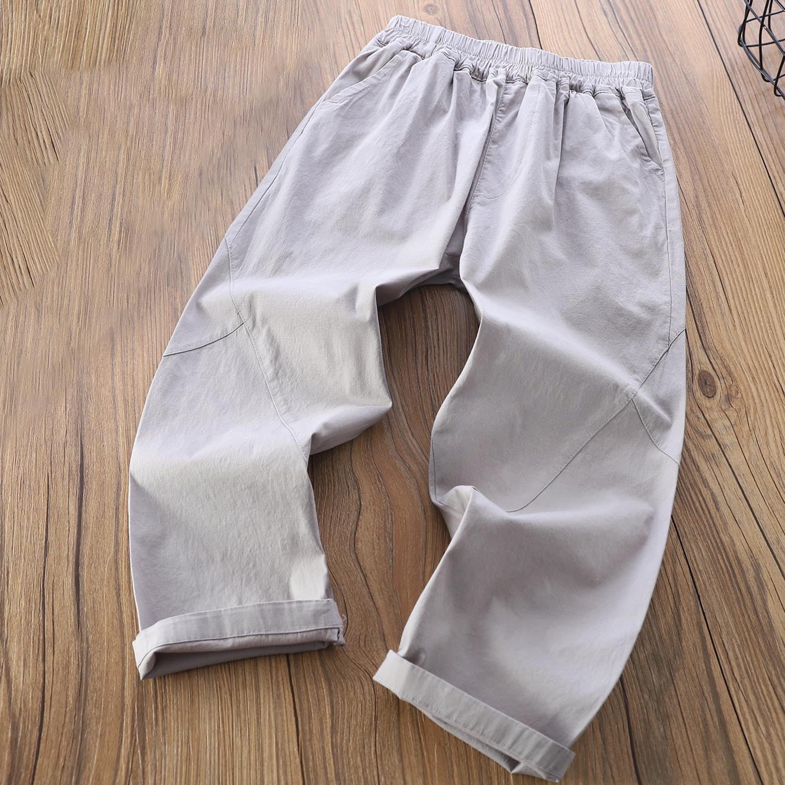 ATOGUTA 4-14 Years Cargo Pants for Boys Kids' Stretch Cargo Joggers ...