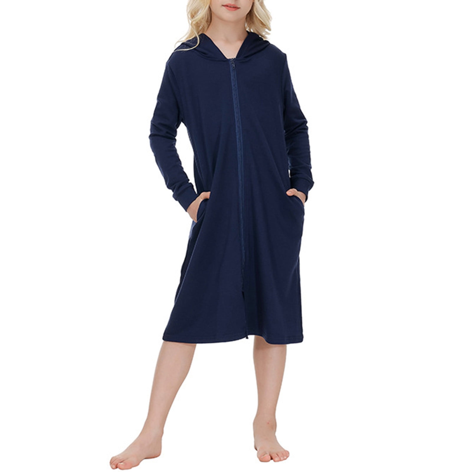 ATOGUTA 5-14 Years Girls Princess Nightgowns Soft Nightgown Night Dress ...