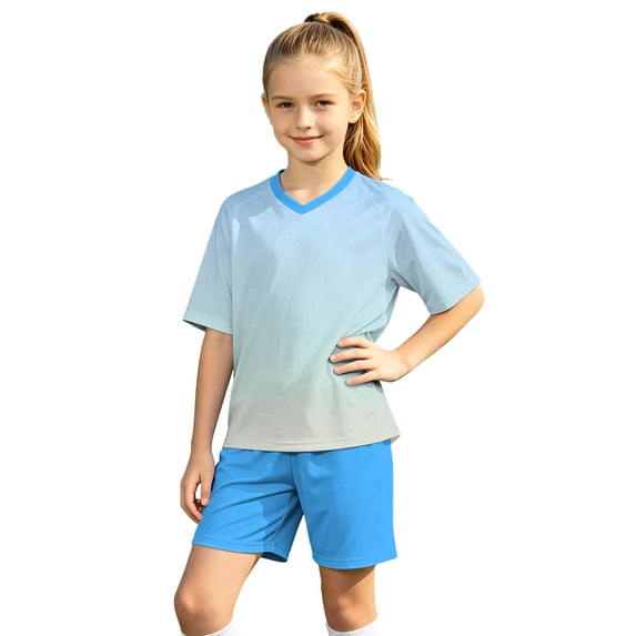 ATOGUTA Athletic Shorts Set for Boys 2 Piece Short Sleeve Soccer Jersey ...