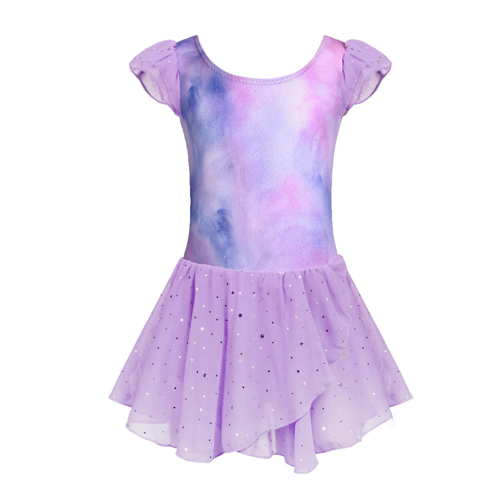 ATOGUTA Ballet Dress for Girls Ruffle Sleeve Ballet Dance Dress Tutu ...
