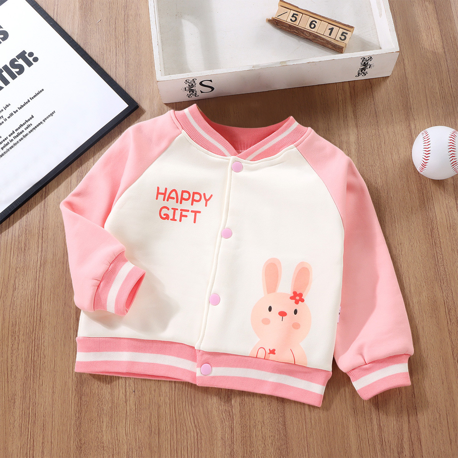 ATOGUTA Baseball Jacket Kids 0-12 Team Uniform Varsity Jacket Everyday ...