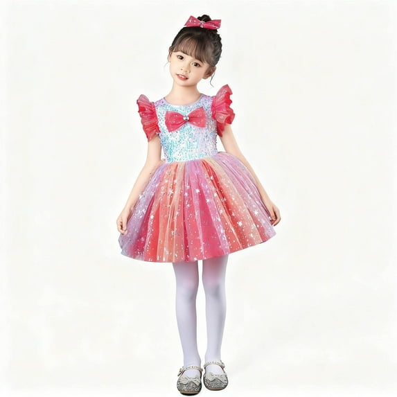 ATOGUTA Big Girls Dresses Tulle Party Birthday Poster Formal Fancy ...