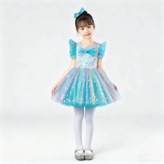 ATOGUTA Big Girls Dresses Tulle Party Birthday Poster Formal Fancy ...