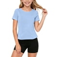 ATOGUTA Biker Short Sets Girls 2 Piece Outfits Ruffle Short Sleeves ...