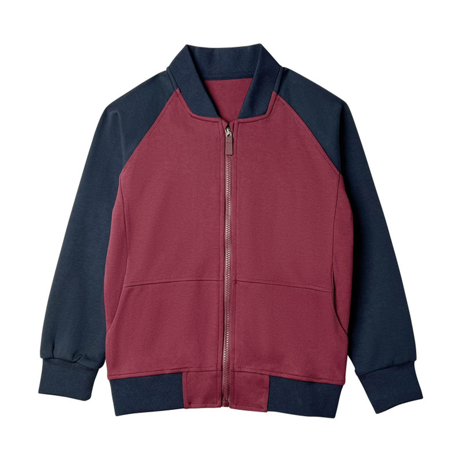 ATOGUTA Bomber Jacket Girls Color Block Baseball Jacket Long Sleeve ...