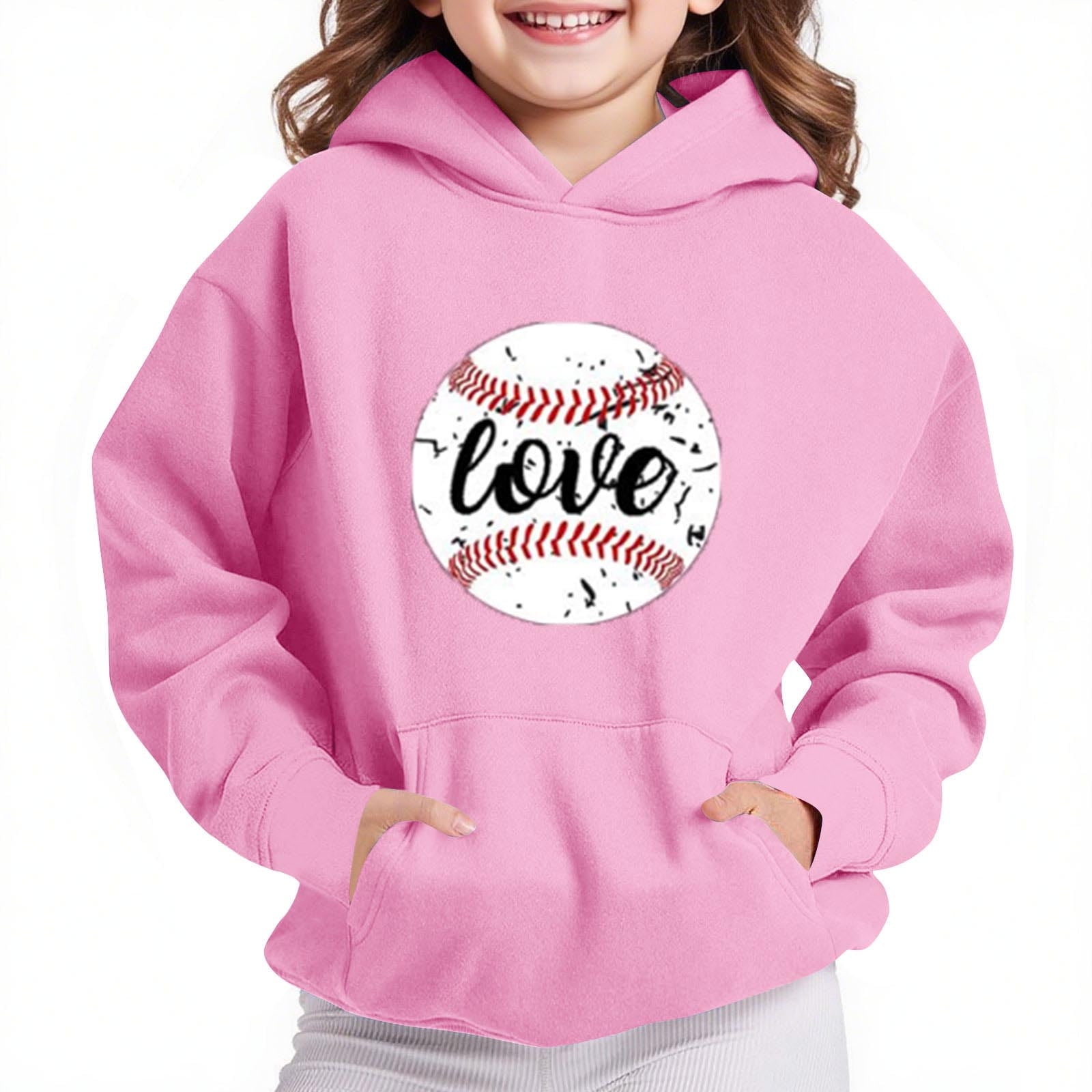 ATOGUTA Boy Girl's Pullover Tops with Pockets Long Sleeve Hooded ...