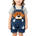ATOGUTA Boys Denim Overalls Cute Pattern Adjustable Straps Short ...