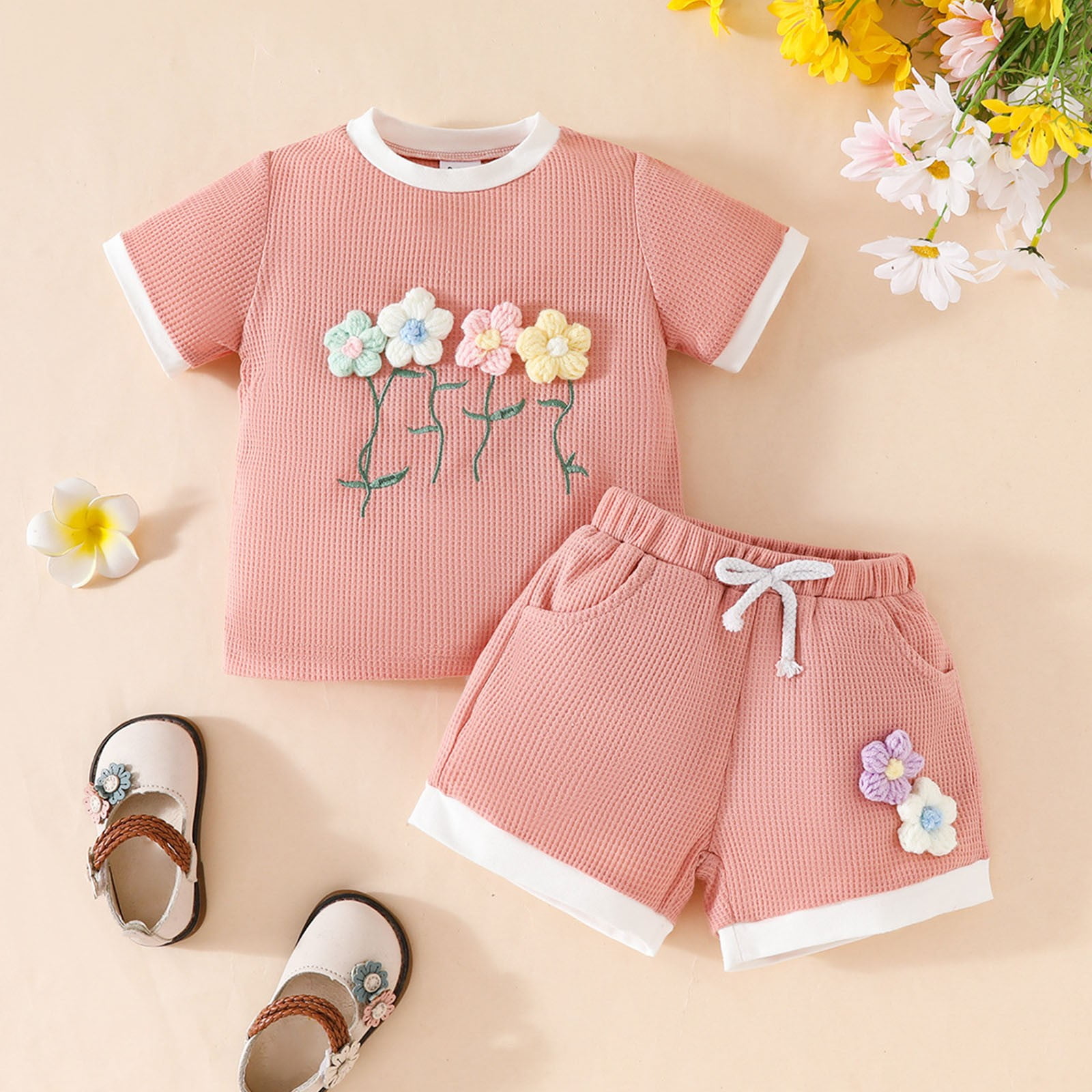 ATOGUTA Boys Girls Pajama Set 9M-4T Short Sleeves Top and Shorts 2PC ...