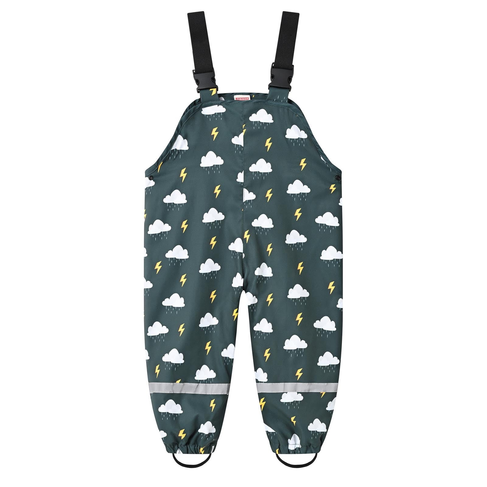 ATOGUTA Boys Girls Romper Kids Waterproof Suspender Rain Pant ...