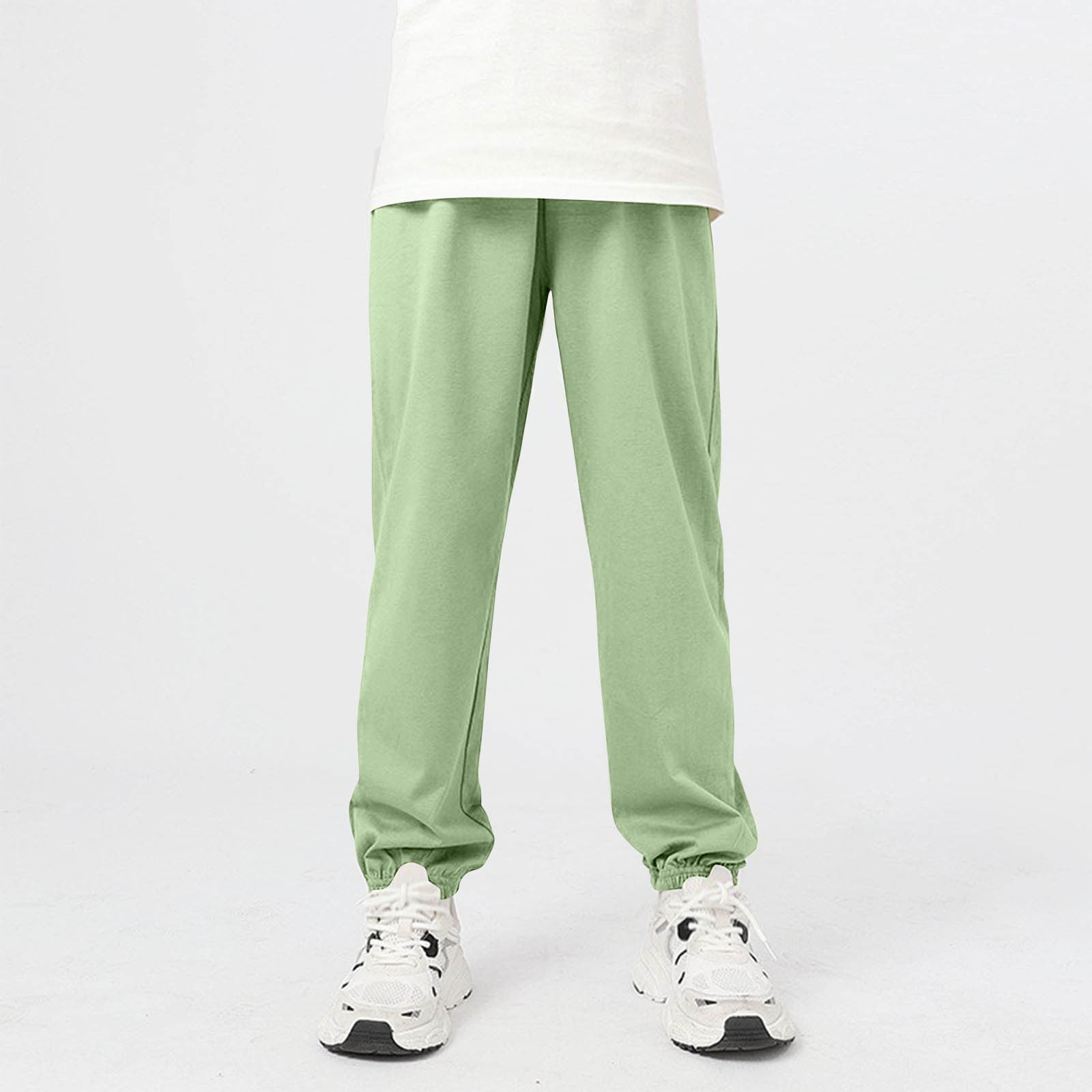 ATOGUTA Boys Pants School Elastic Waist Casual Jogging Trousers Bottom ...