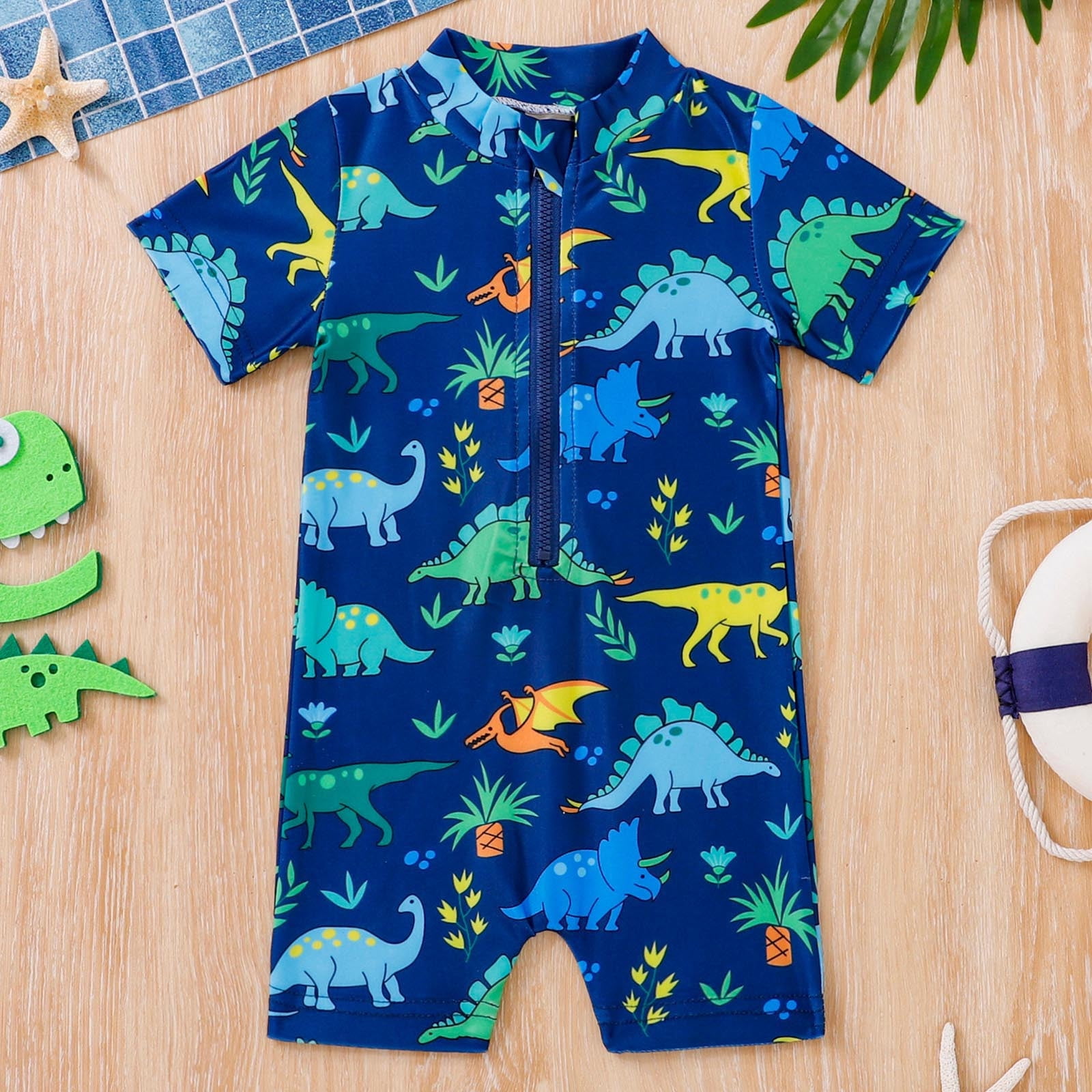 ATOGUTA Boys Rash Guard Swimsuit Kid Water Sport Short Swimsuit Sun ...