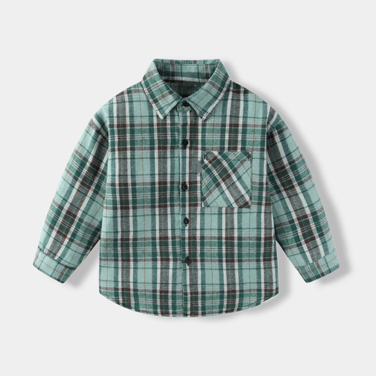 ATOGUTA Boys Shirt Kid Classic Long Sleeve Button Down Shirts for Boy ...
