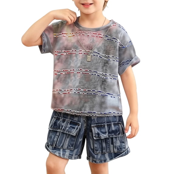 ATOGUTA Boys Summer Outfits Fashion Clothes Short Sleeve Tops and ...