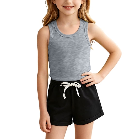 ATOGUTA Boys Summer Outfits Sleeveless Tank Tops and Shorts Set 2 Piece ...