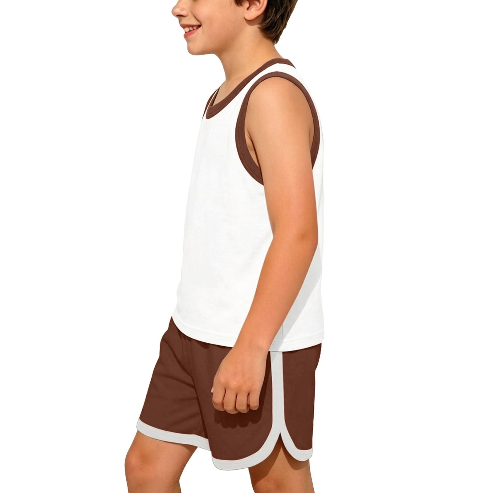ATOGUTA Boys Summer Outfits Sleeveless Tank Tops and Workout Shorts Set ...