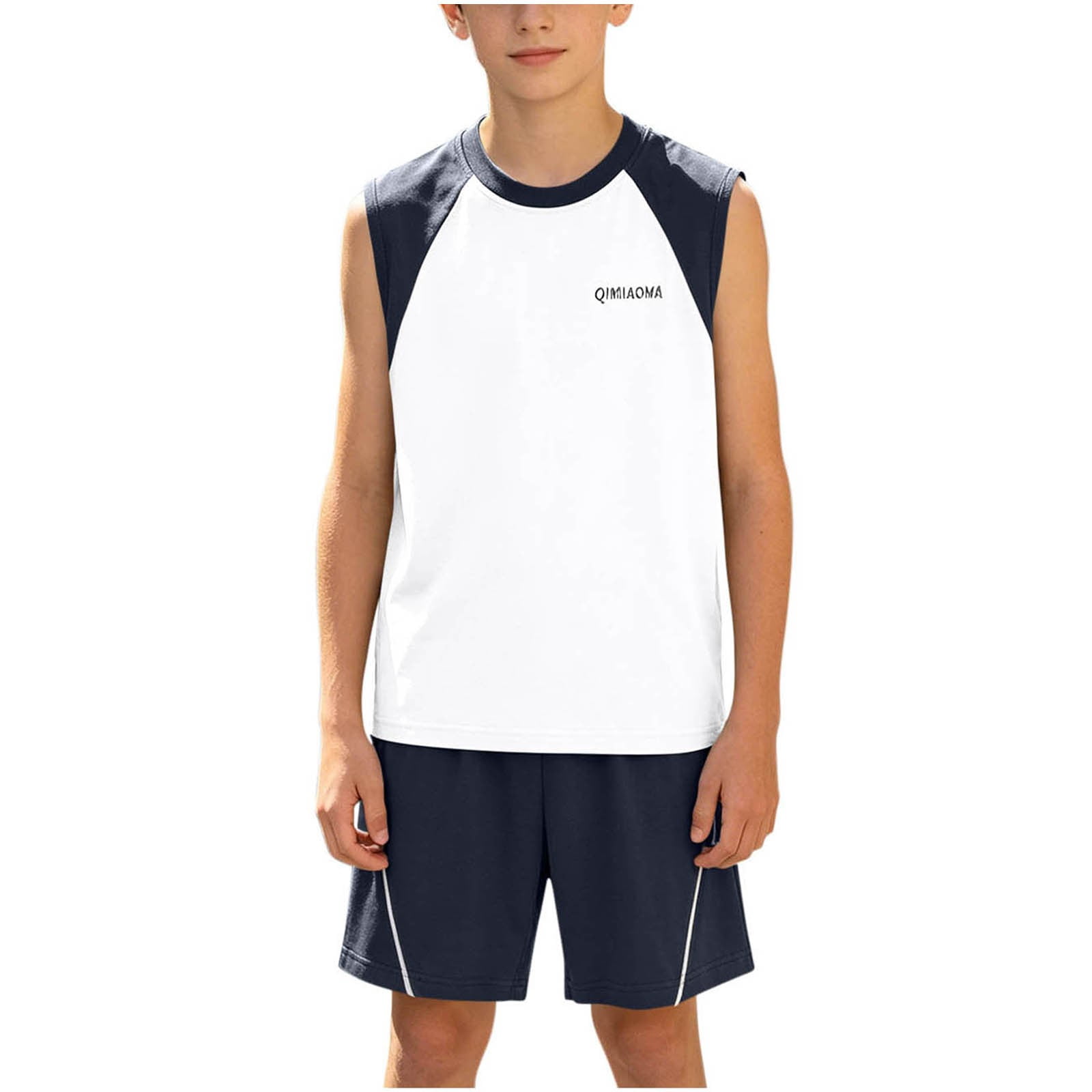 ATOGUTA Boys Summer Outfits Sleeveless Tank Tops and Workout Shorts Set ...