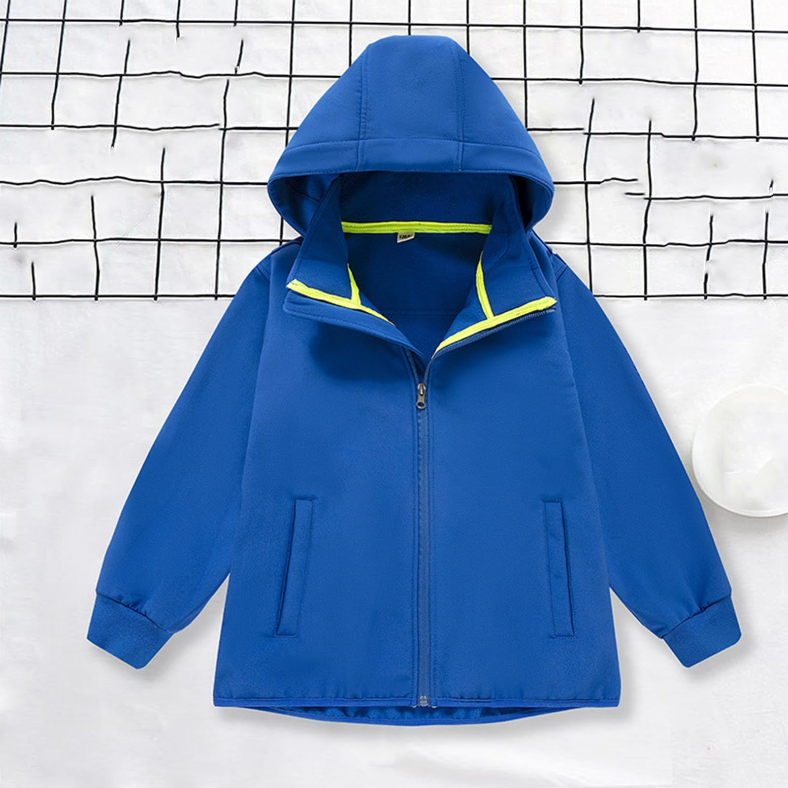 ATOGUTA Boys Windbreaker Jacket Lightweight Waterproof Hooded Raincoats ...