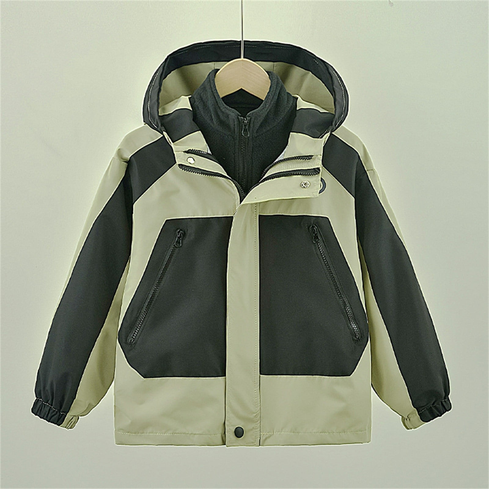 ATOGUTA Boys Windbreaker Jacket Waterproof 3 in 1 Insulated Windbreaker ...
