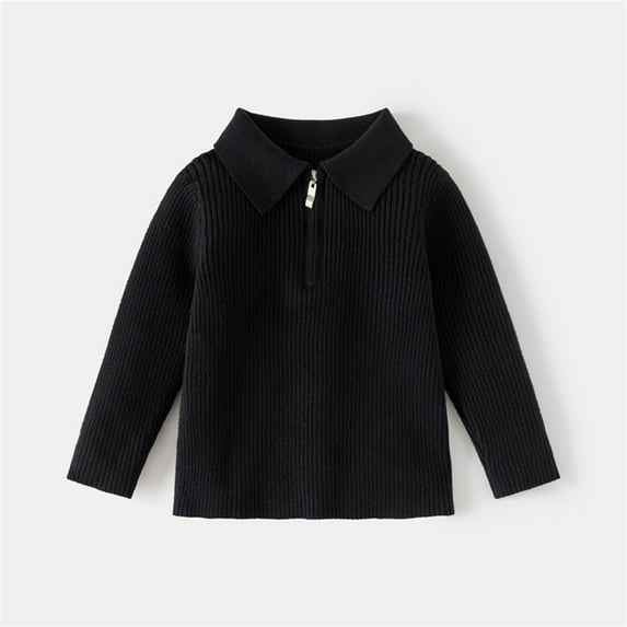 ATOGUTA Cute Sweaters For Girls Kids Casual Long Sleeve Knit Collared ...