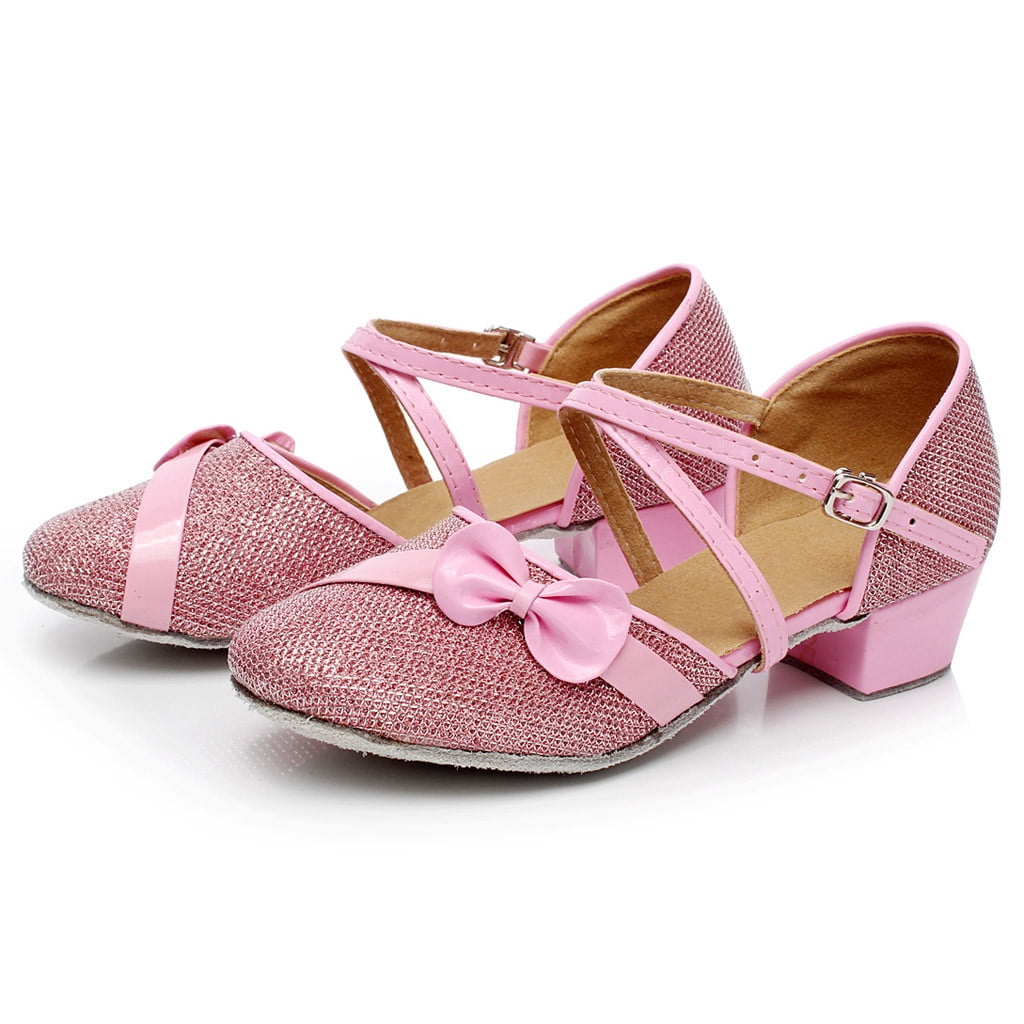 ATOGUTA Dance Shoes for Girls Flats Party Princess Dancing Ballroom ...