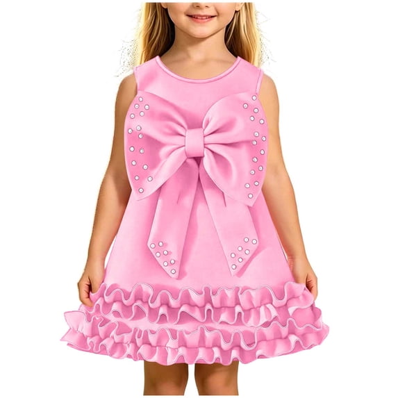 ATOGUTA Dress For Girls A Line Birthday Dress Ruffle Tank Dresses Cute ...