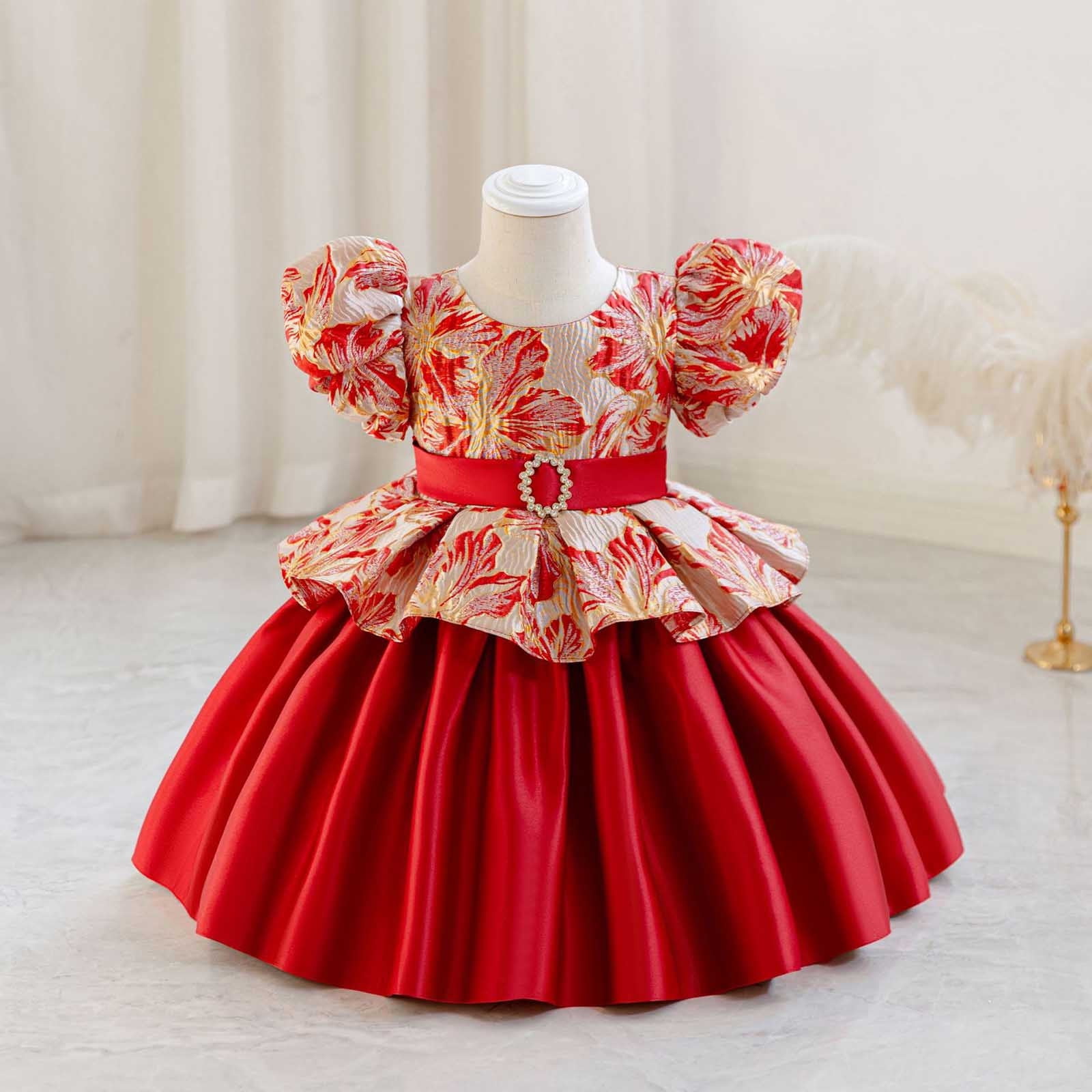 ATOGUTA Dress Girl Bridesmaid Summer Wedding Pageant Dresses Princess ...