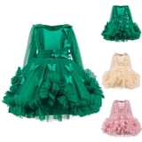 ATOGUTA Dress Girls Tulle Party Birthday Poster Formal Fancy Flower ...