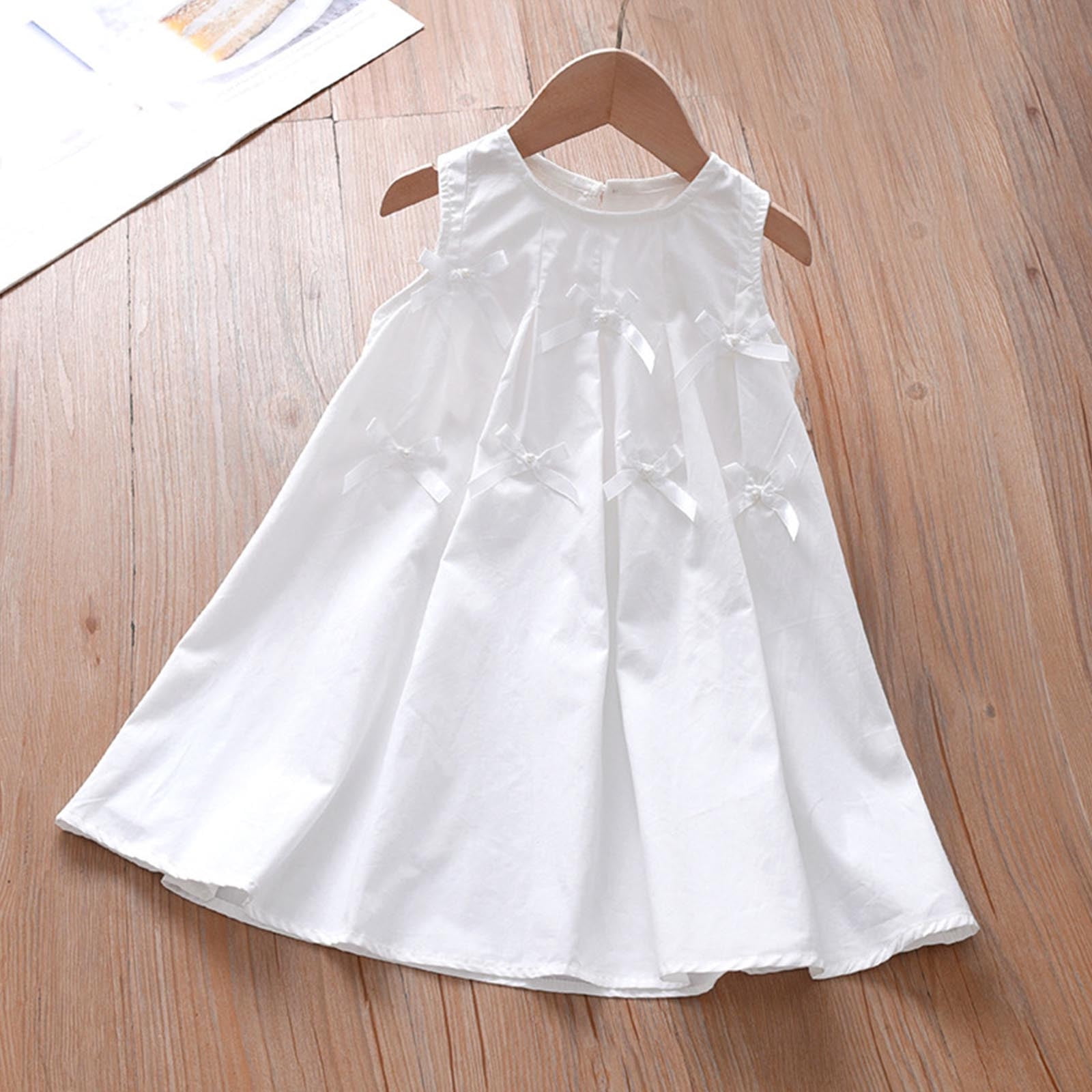 ATOGUTA Dresses for Girls 2T-14 Summer Dress Midi Casual Sundress ...