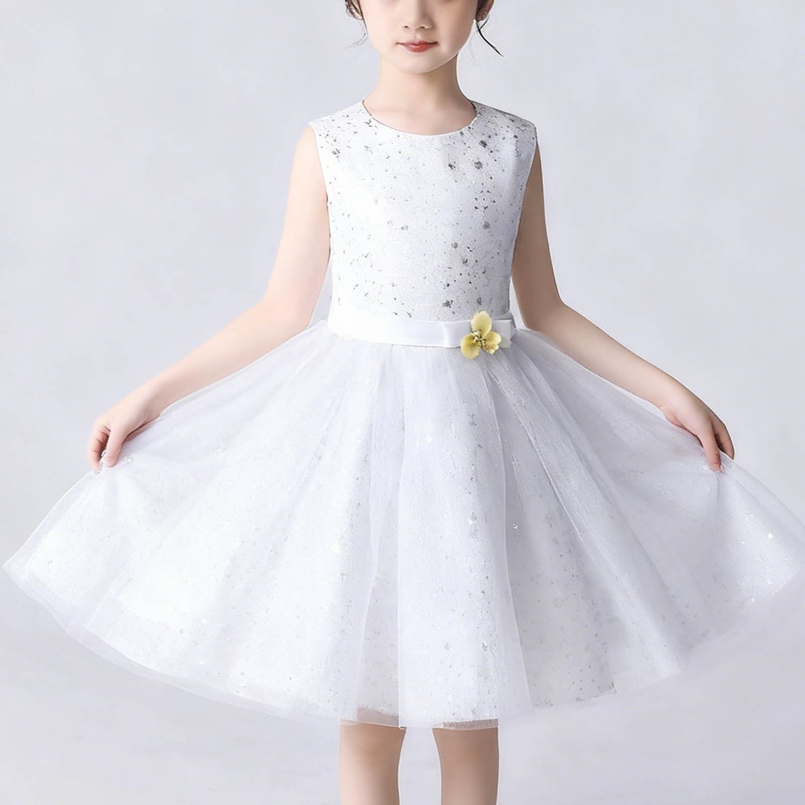 ATOGUTA Flower Girl Dress Tulle Party Birthday Poster Formal Fancy ...