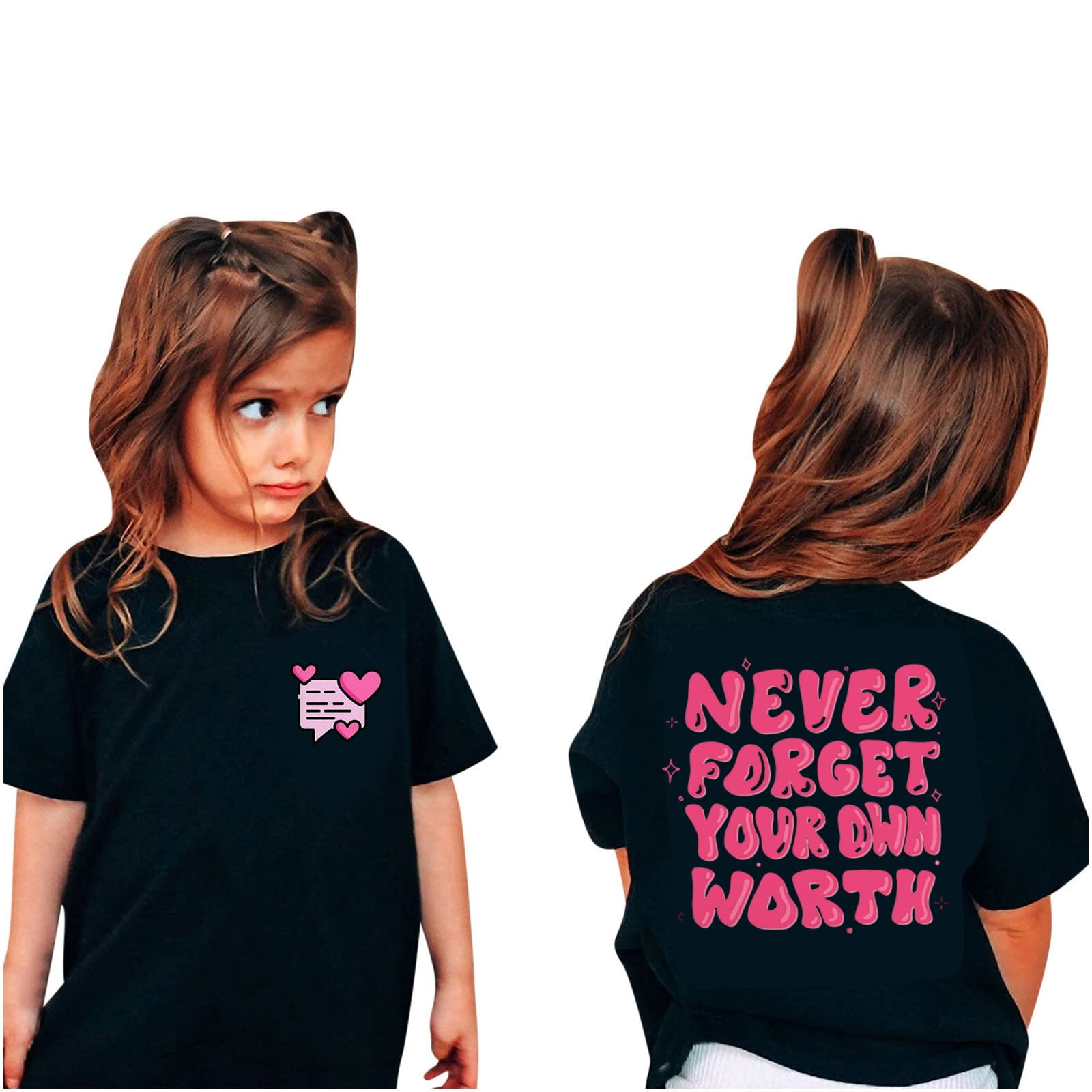 ATOGUTA Funny Shirts for Girls Trendy Printed Loose T-shirt Short ...