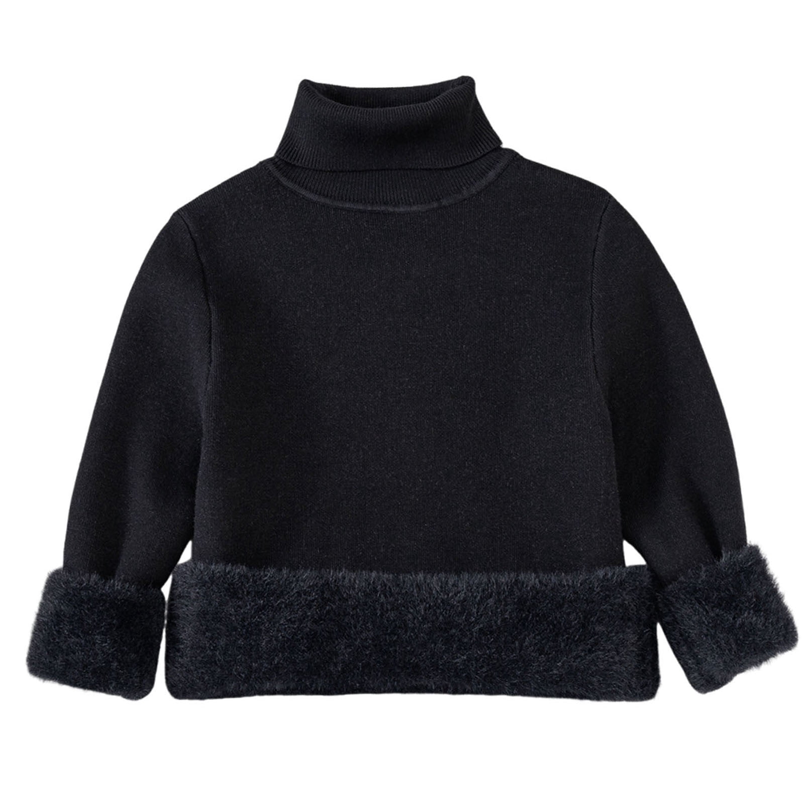 ATOGUTA Girl School Sweater Turtleneck Sweaters Kids Long Sleeve Knit ...