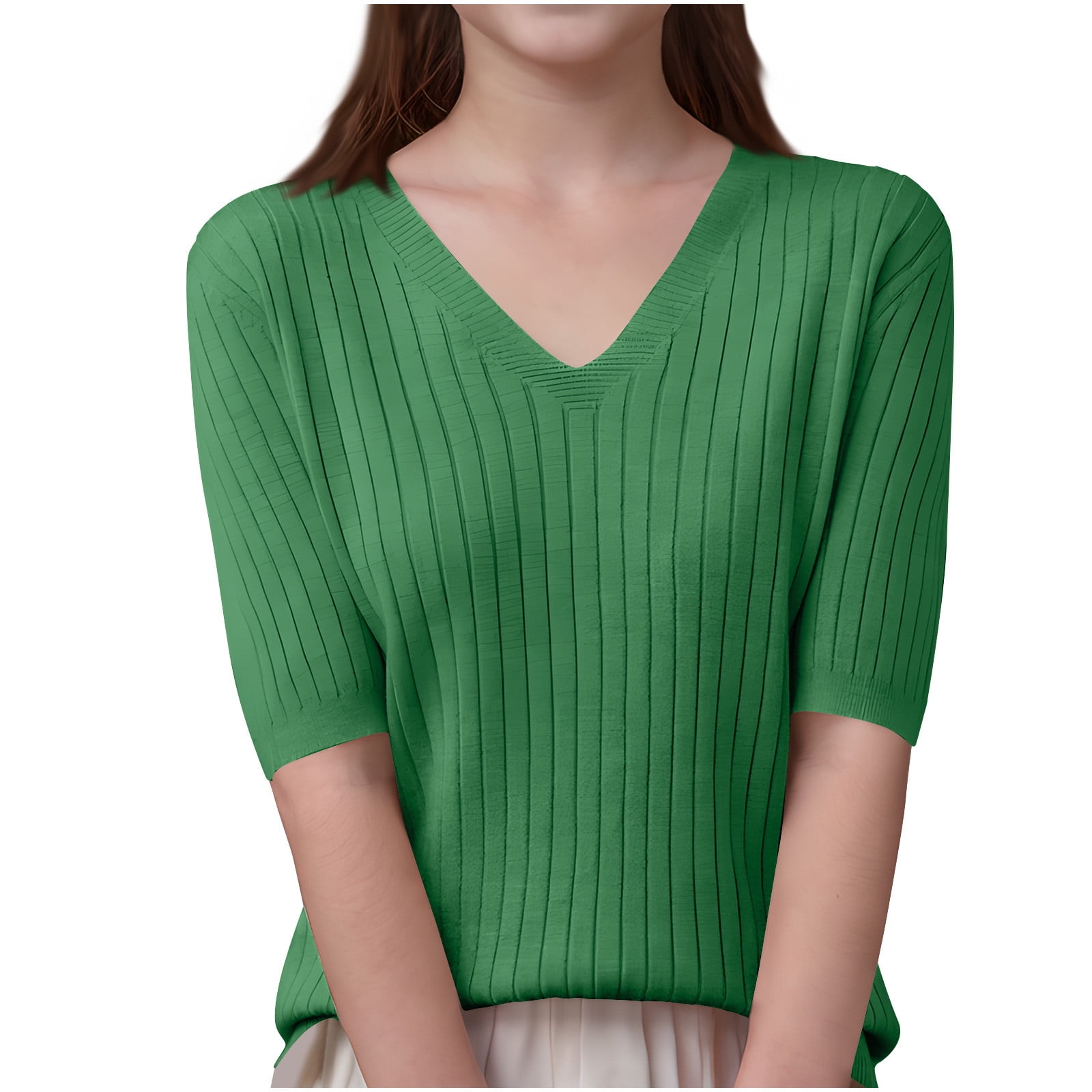 ATOGUTA Girl Sweaters Size 6-15 Cute Casual V Neck Loose Knit ...