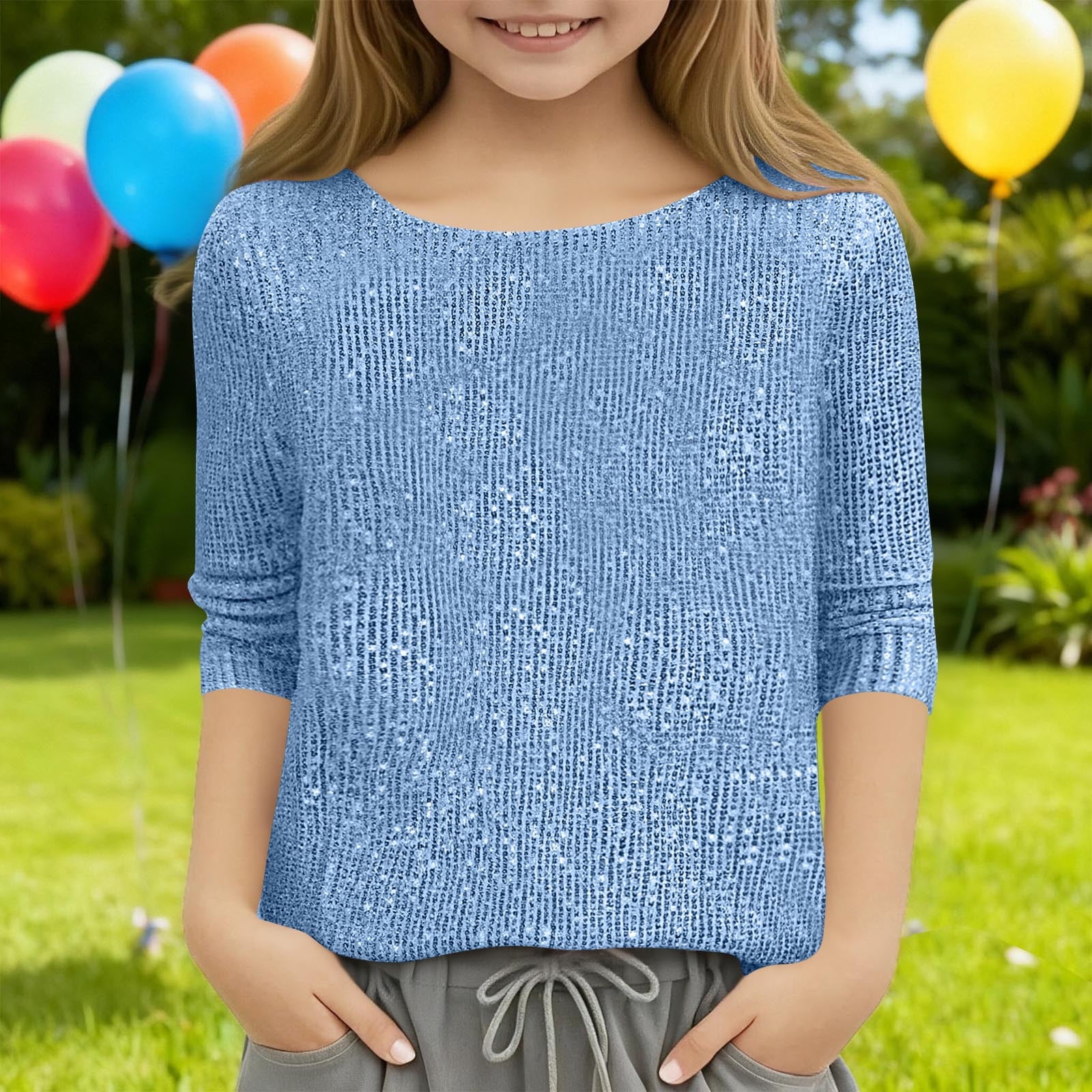 ATOGUTA Girl T Shirt Tees Crewneck Tops for Girls Daily Wear Size 5T-15 ...