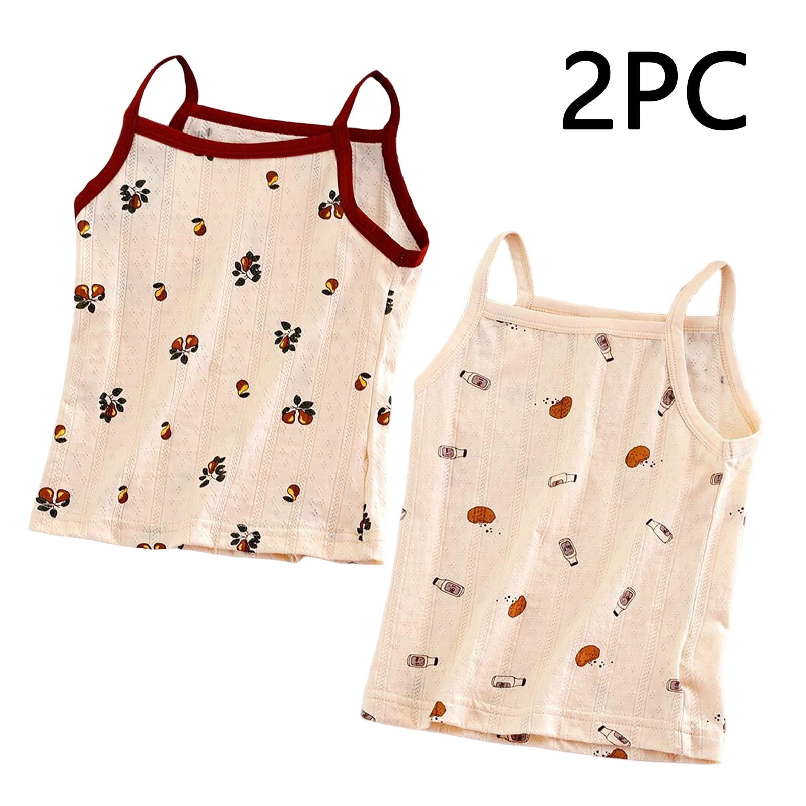 ATOGUTA Girl's Athletic Tank Tops 2 Pack Spaghetti Strap Summer Cute ...