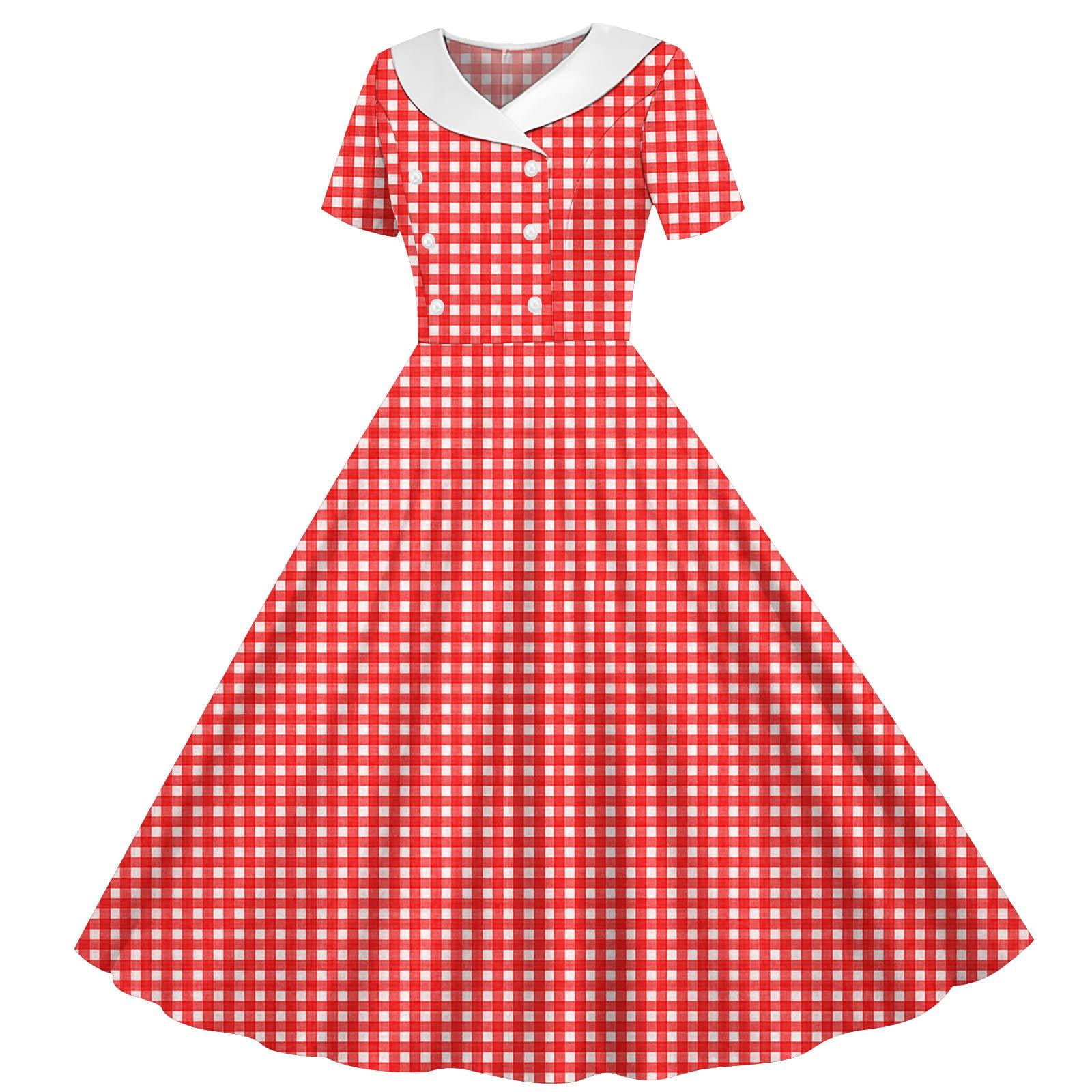 ATOGUTA Girl's Casual Dresses Red Ruffle Summer Dresses Cute Birthday ...