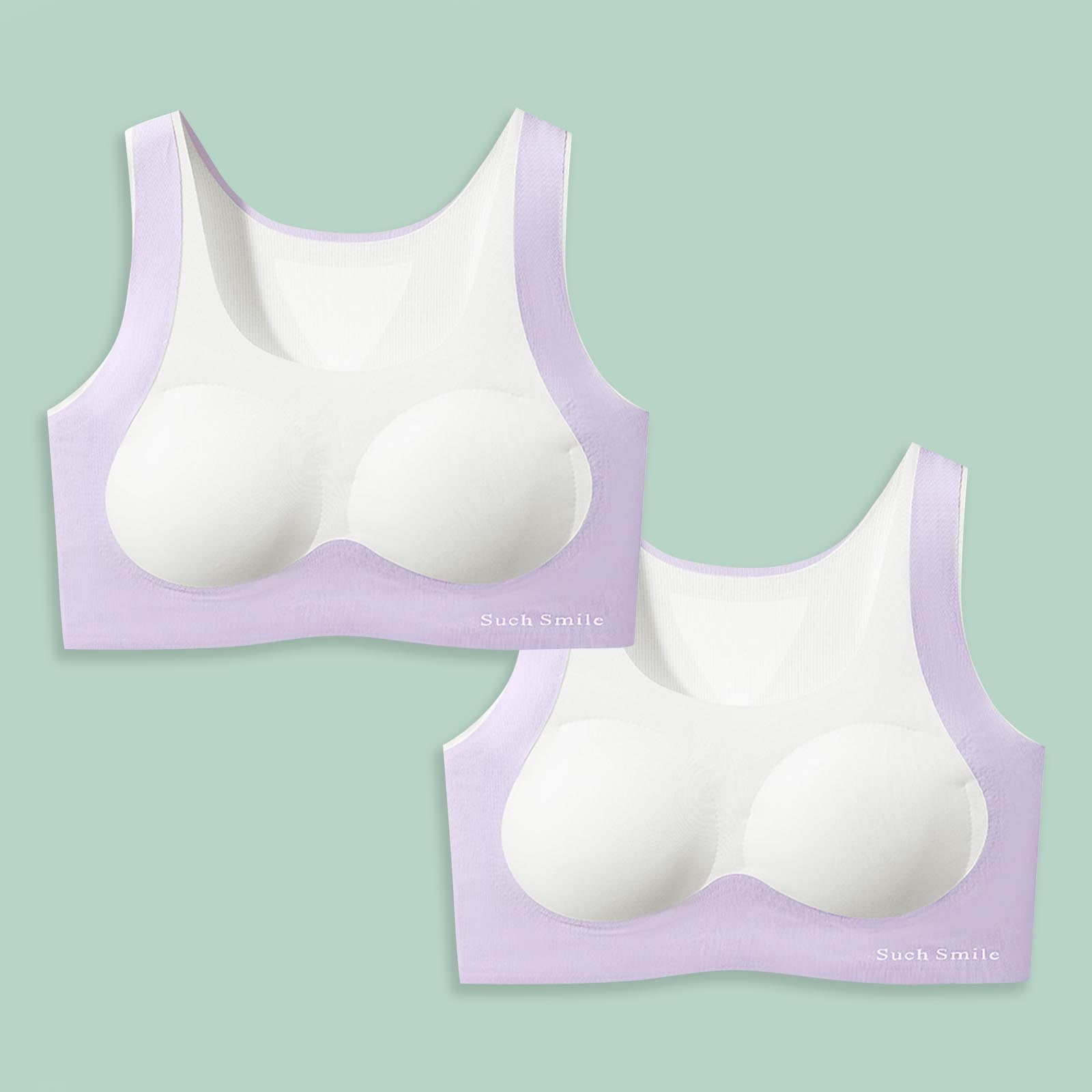 ATOGUTA Girls 2 Pack Bra Size 10-18 Crop Cami Training Bras for Girls ...