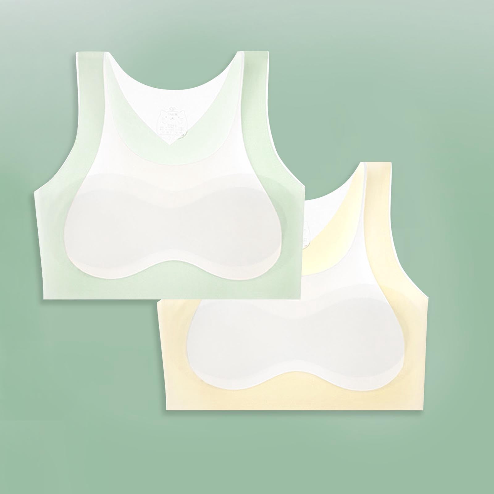ATOGUTA Girls 2 Pack Sports Bra Size 7-14 Crop Cami Training Bras for ...