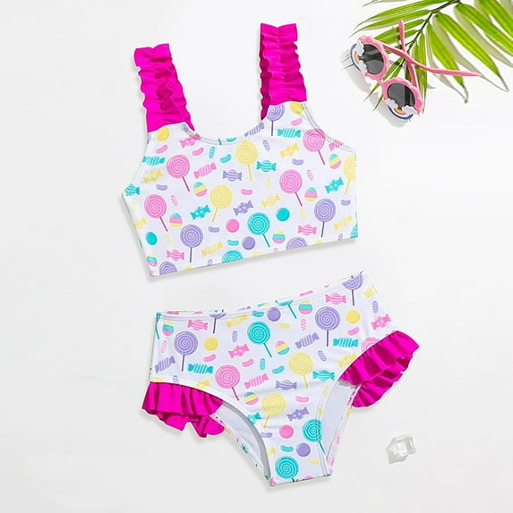 ATOGUTA Girls 2 Piece Swimsuits Bikini Beach Swimwear 2 Piece Swimsuits ...